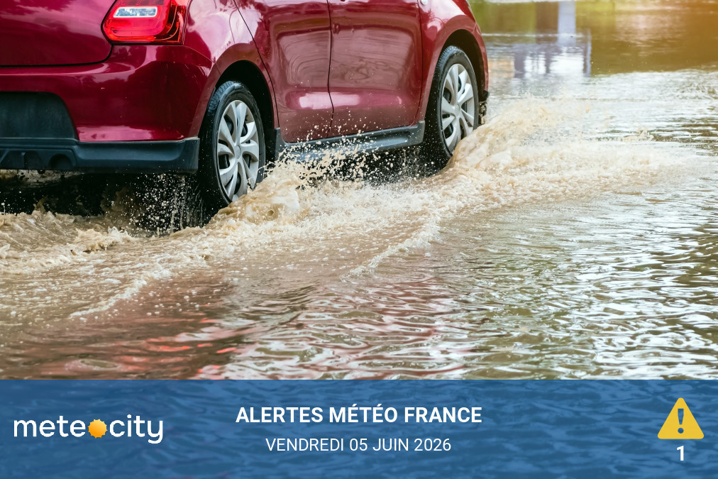 Alerte météo : 1 département en vigilance inondations ce vendredi 05 ...
