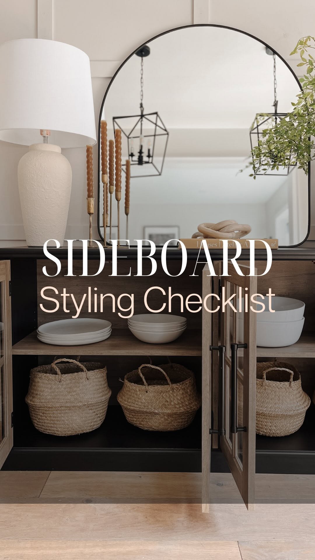 Sideboard styling checklist for a welcoming dining space