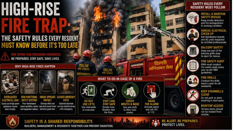 High-rise fire trap: The safety rules every resident must know before ...