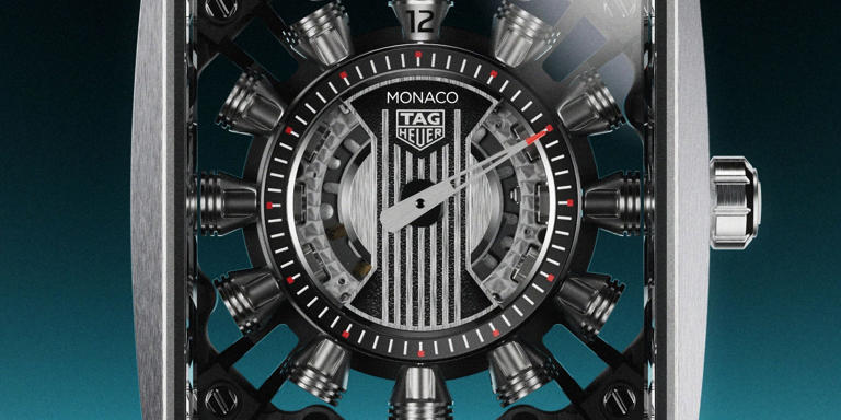 Tag Heuer's wild new Monaco watch has 12 moving pistons instead of hands