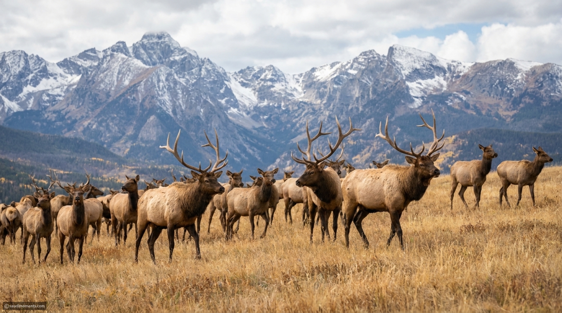 15 US states where giant elk herds still roam the wild