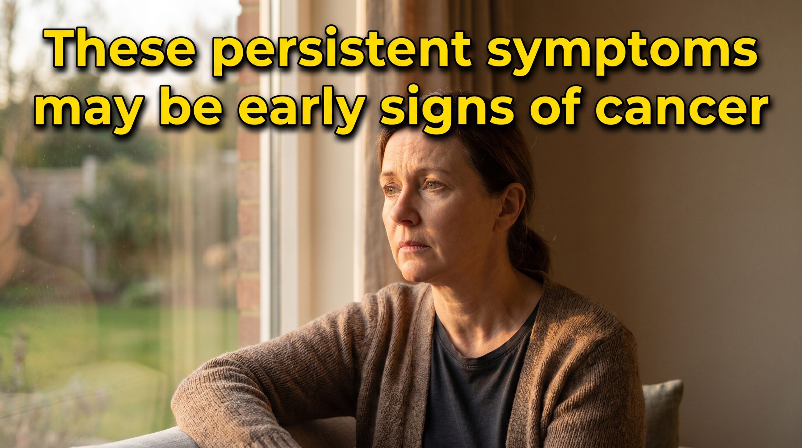 These persistent symptoms may be early signs of cancer