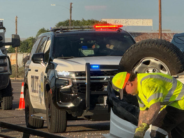 Sleeping driver crashes into electrical pole in Odessa