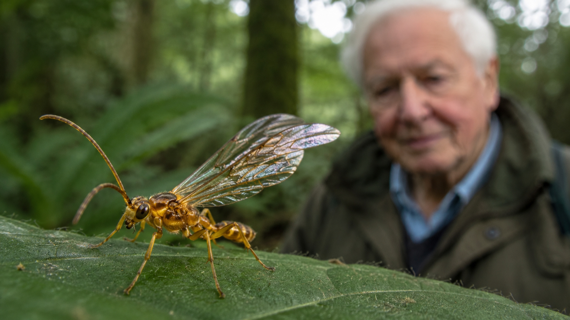 New wasp species named after David Attenborough as naturalist marks ...