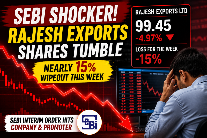 Rajesh Exports shares crash again! Stock sinks nearly 15% after SEBI ...