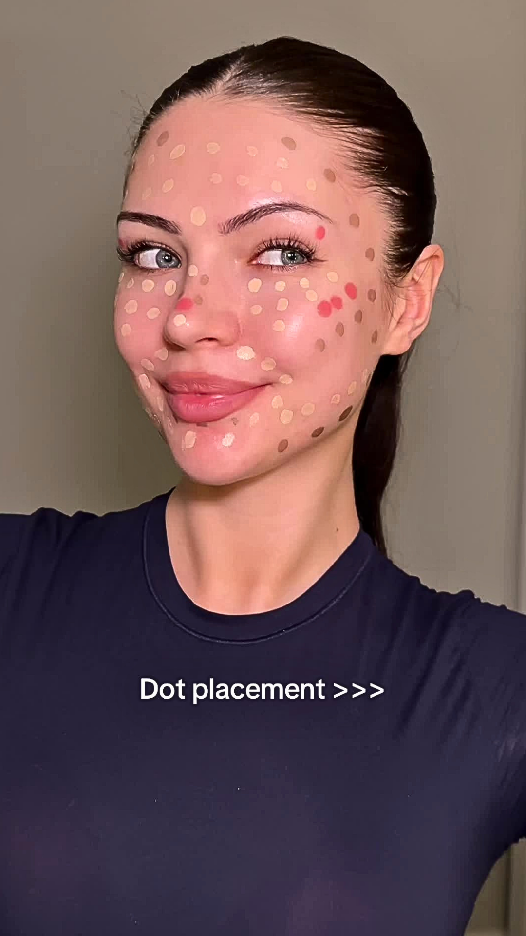 Trying dot placement makeup trend tutorial