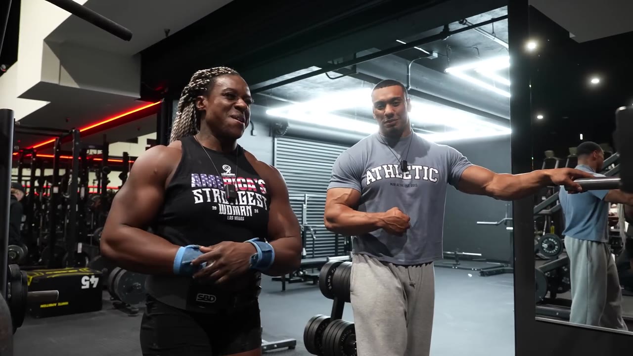 She was just training in gym - now she's world's strongest woman
