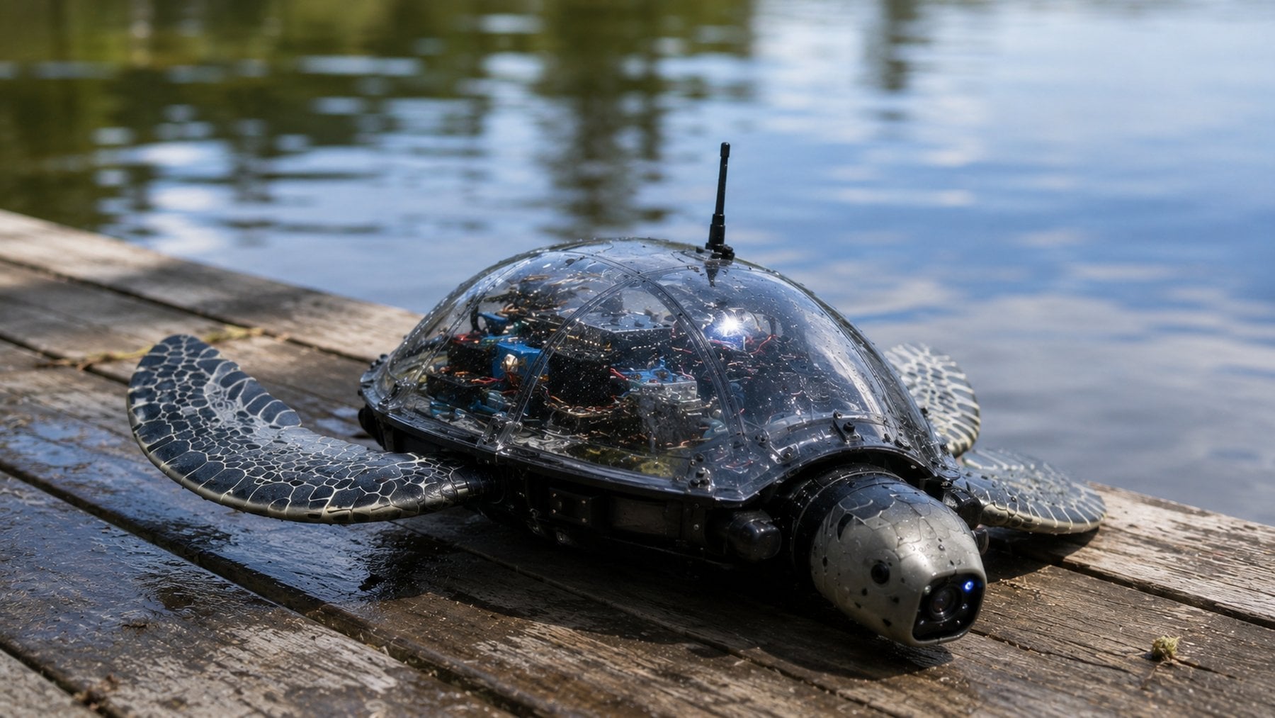 Un joven canadiense de 15 años construye un robot-tortuga con IA que ...