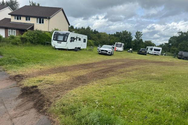 Residents speak out after encampment leaves grass 'destroyed' and unsafe