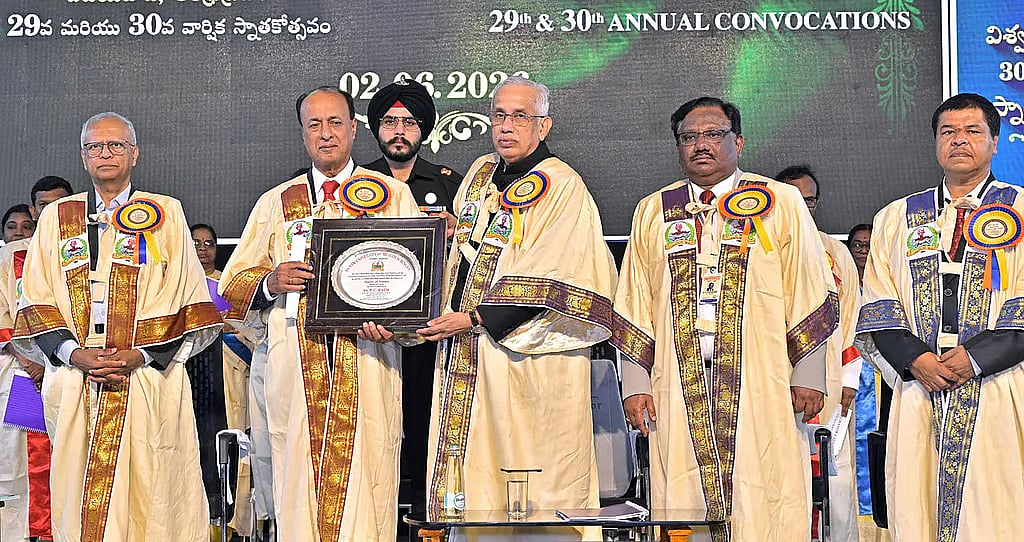 NTR University awards DSc to Dr PC Rath