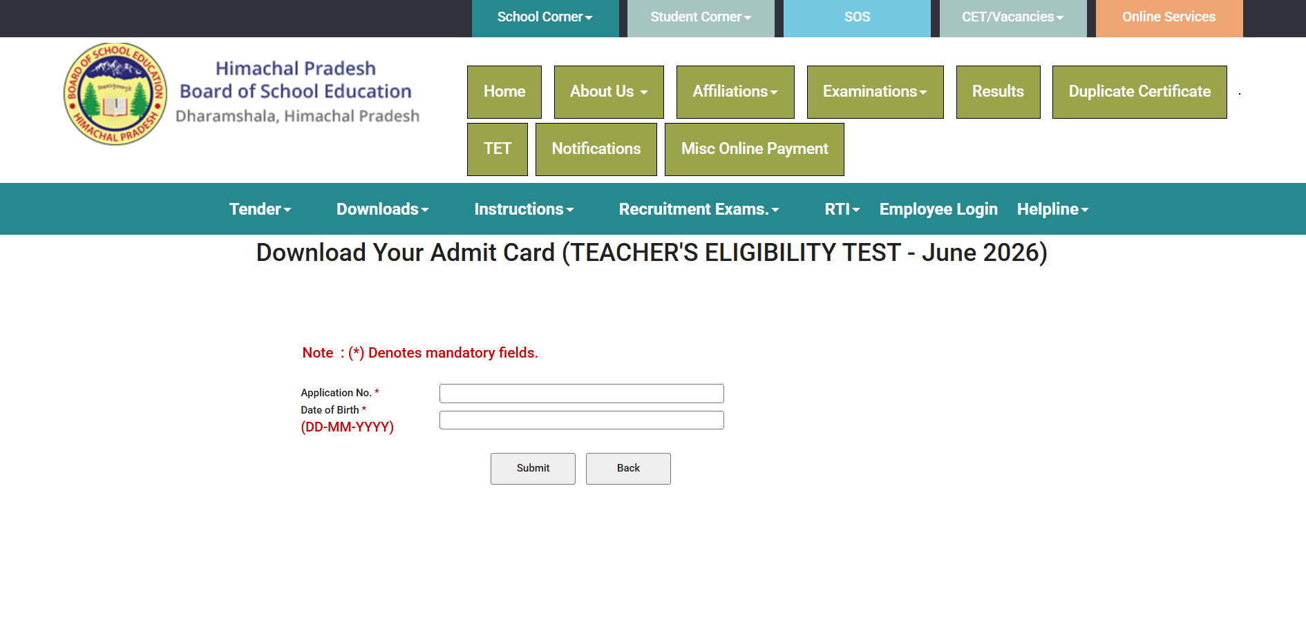 HP TET admit card 2026 released at hpbose.org: Direct link to download ...