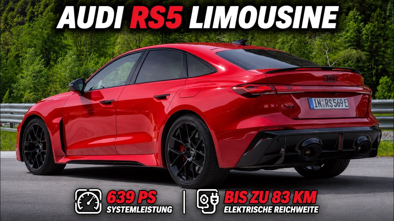 2026 Audi RS5 Limousine Progressivrot | 639 PS Hybrid-Power im Test