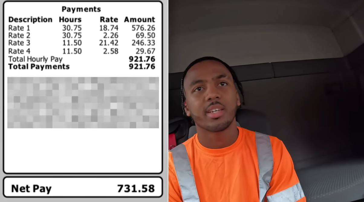 21-year-old HGV driver shares payslip to show how much they really make