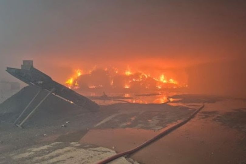 Huge fire at Welsh recycling plant sees 150 tonnes of rubbish go up in ...
