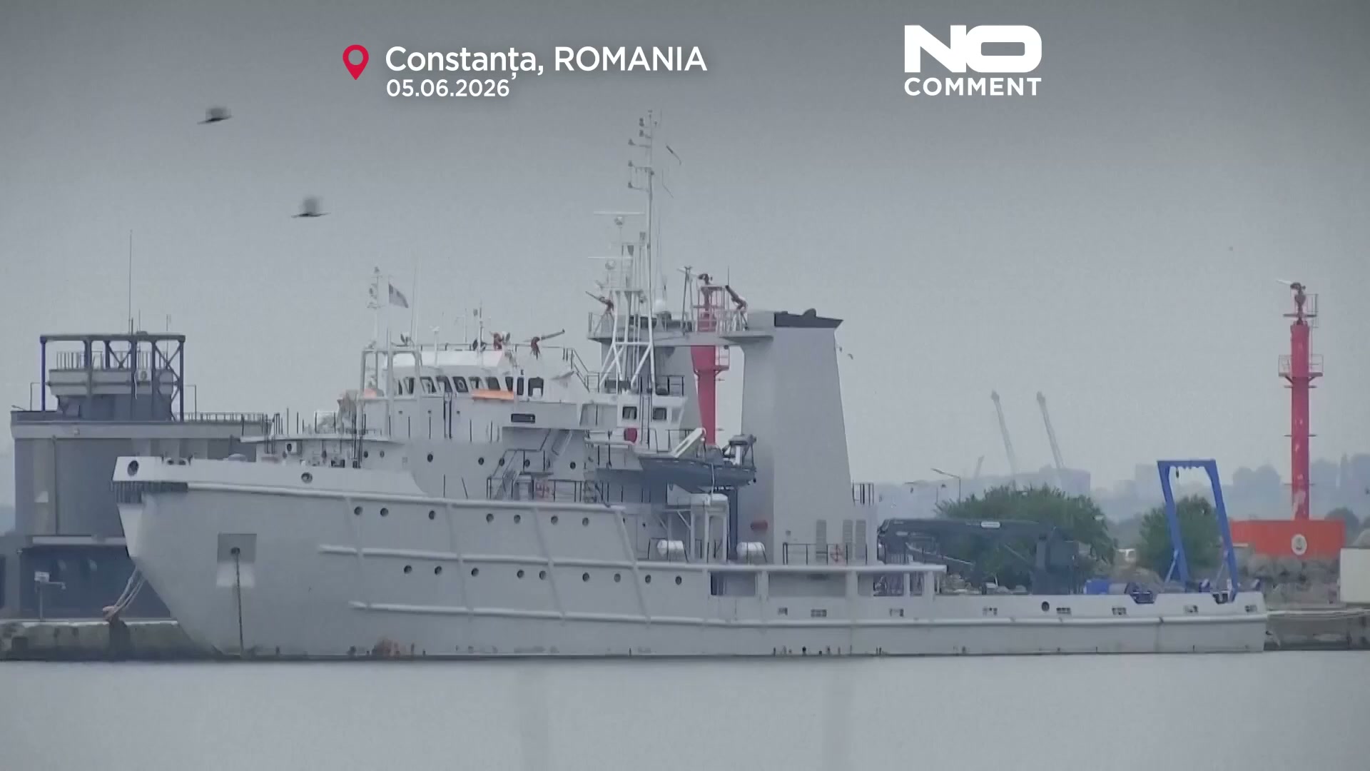 Romania: TV reporter flees live on air after drone explosion in Constanța