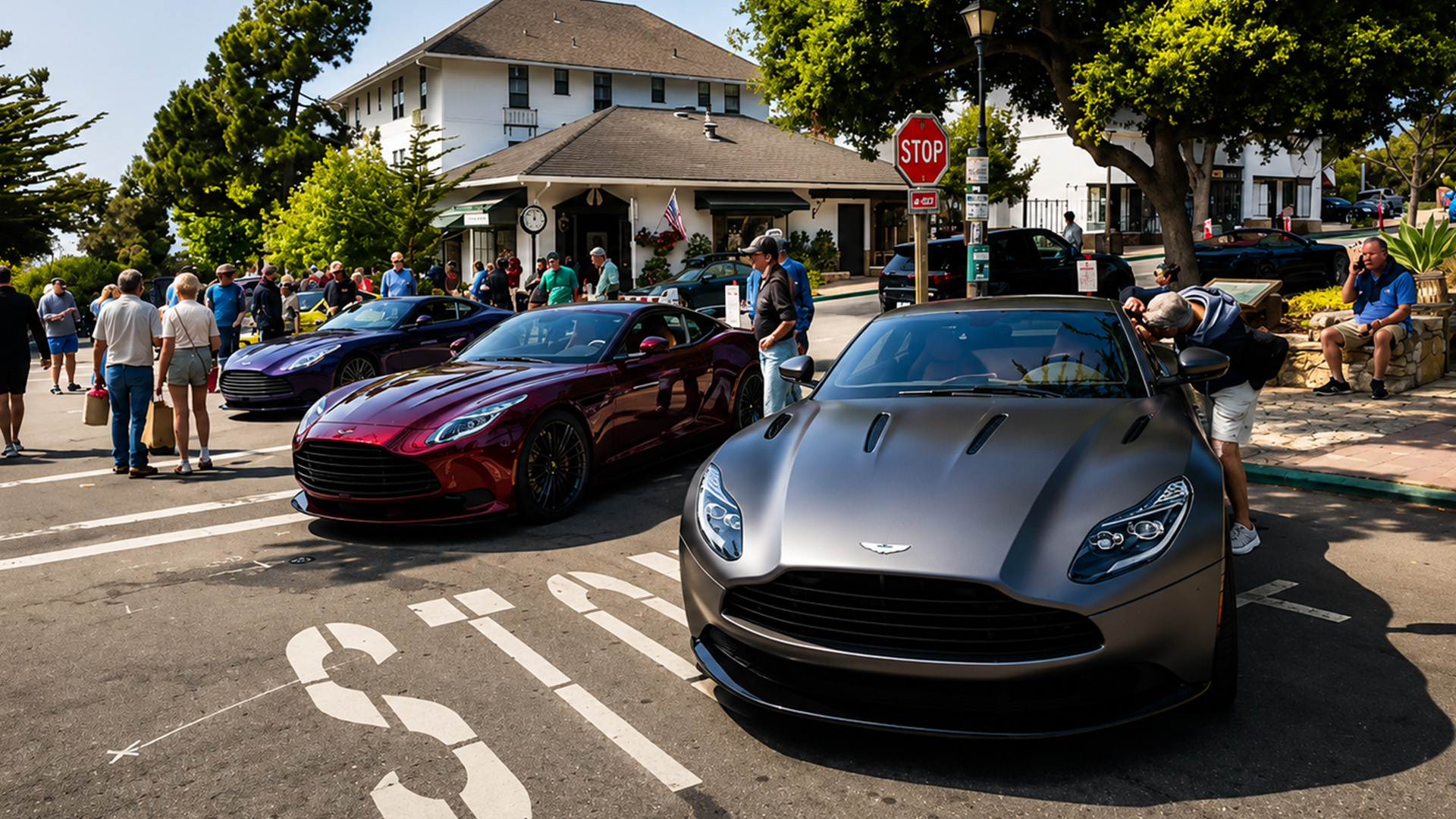 Every corner had another million dollar car
