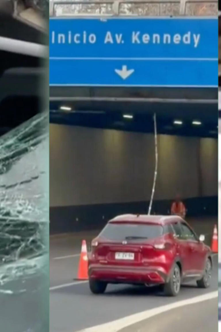 “Cayó del cielo”: Automovilistas sufren serios daños por impacto de ...