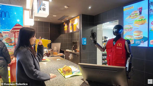 Out-of-control robot karate kicks a child in the stomach while ...