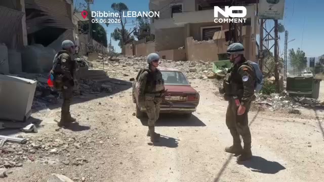 Lebanon: UN clears debris in Dibbine after Israeli withdrawal