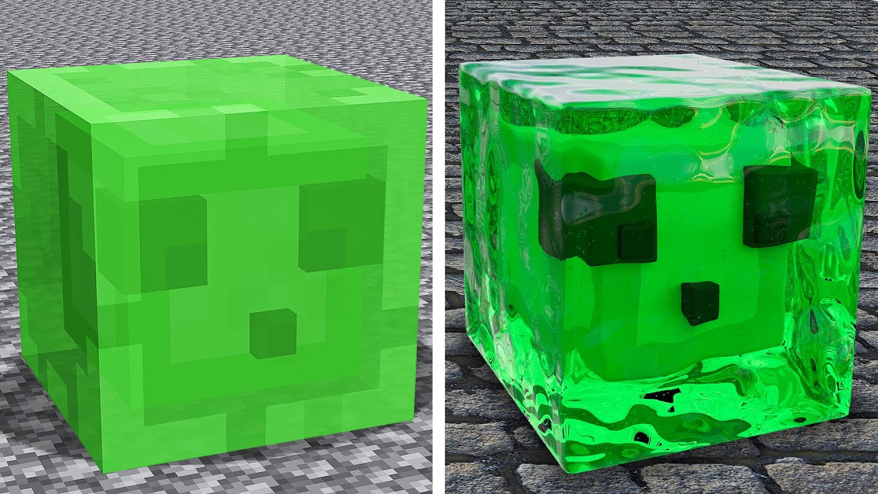 Minecraft items in real life (items, blocks, animals)
