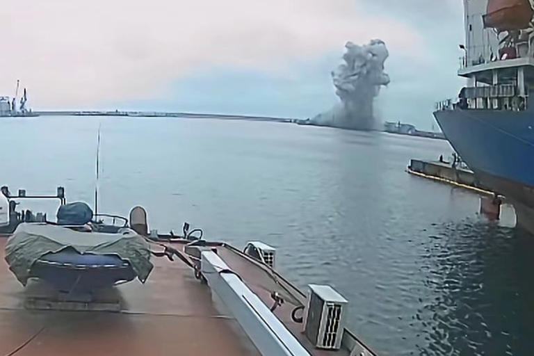 NATO Romania port explosion as drone blasts Constanta Black Sea harbour