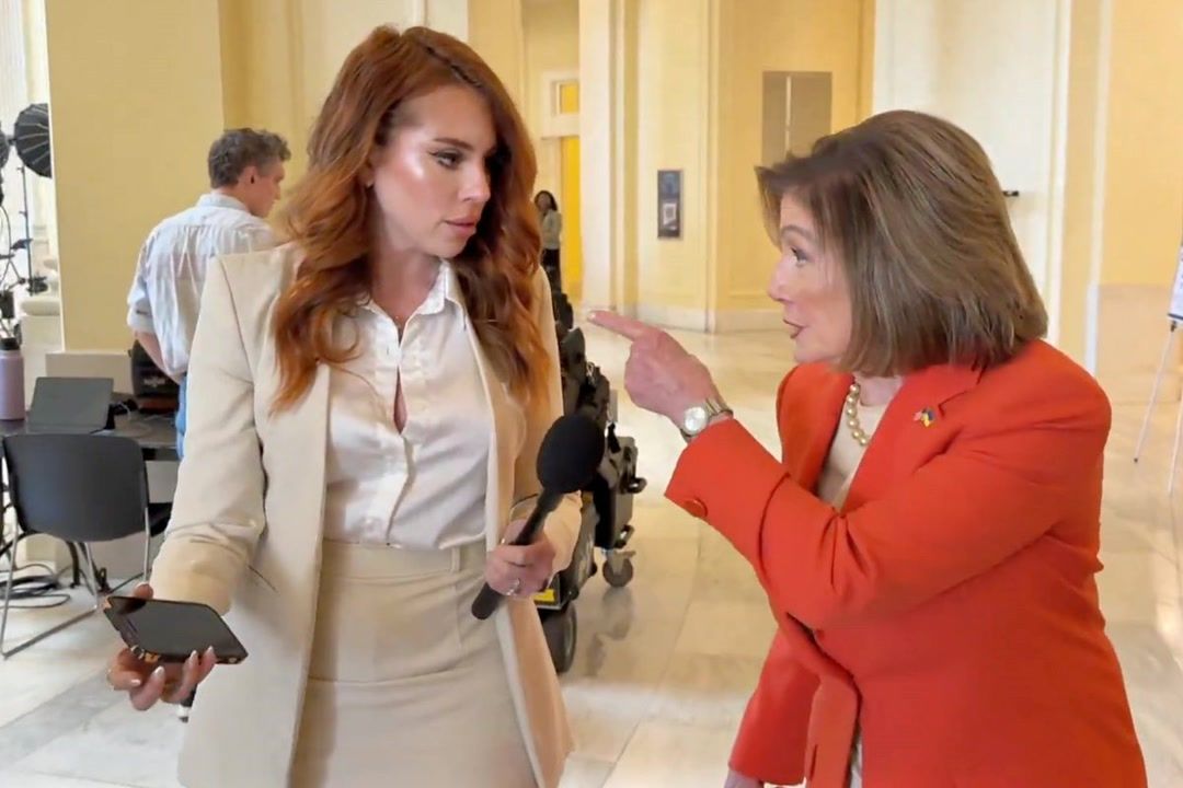 Nancy Pelosi loses it with Lindell TV reporter ordering them to 'get away'