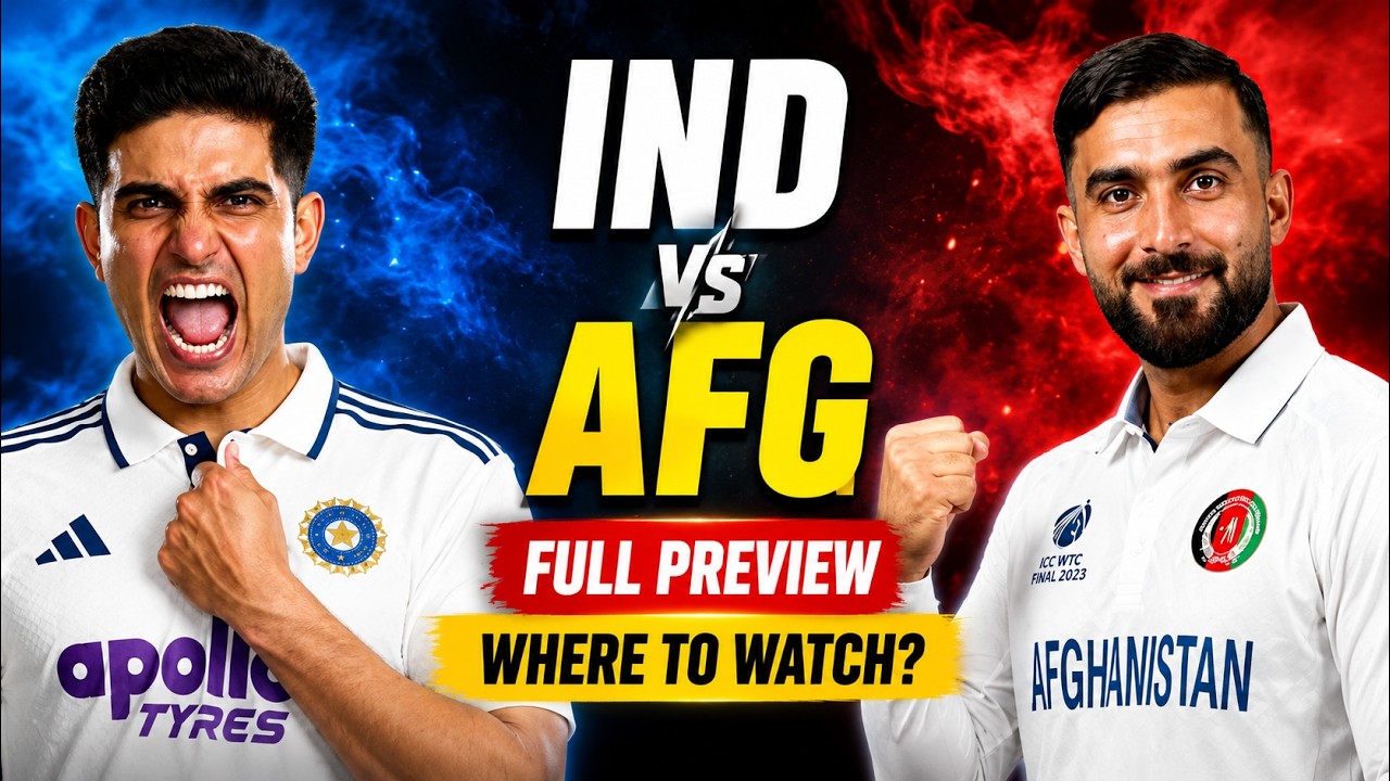 IND vs AFG only test: Date, time, venue, live streaming, playing XI ...