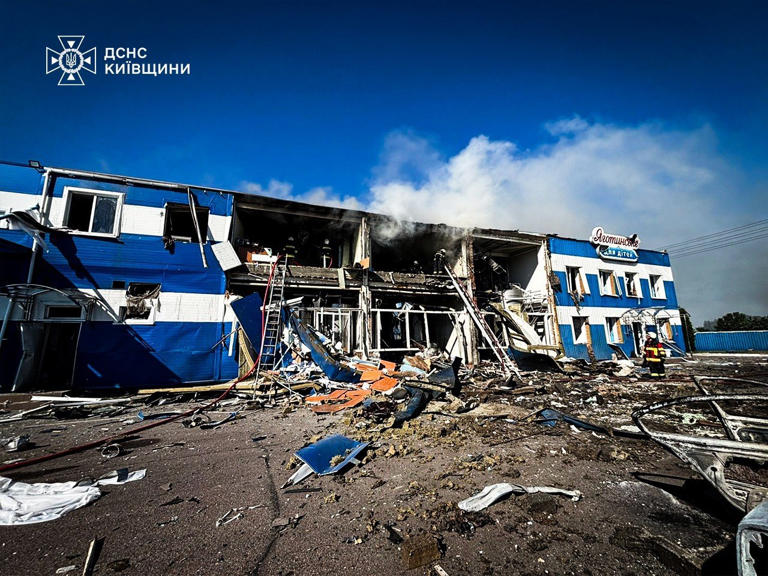 Russian drone strike kills workers at factory near Kyiv