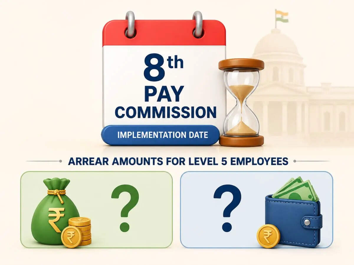 8th CPC arrear payout calculator for Level 5 employees