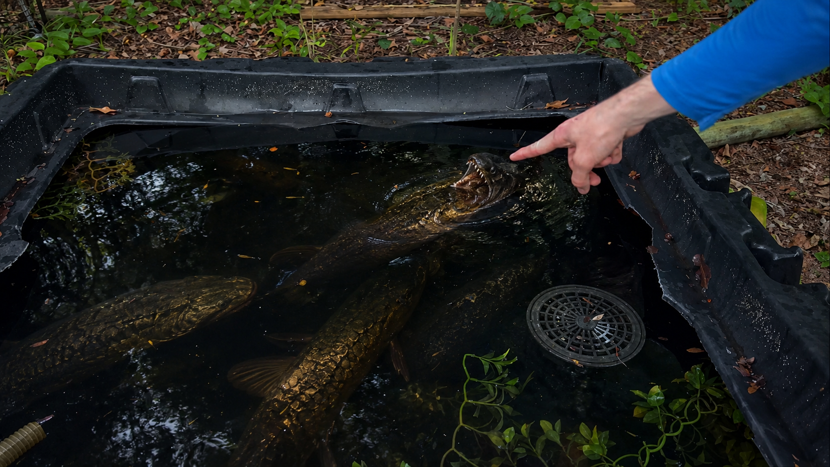 They thought it was just a pond until African prehistoric-looking fish ...