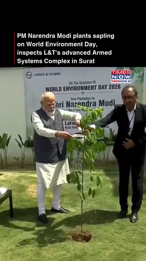 Prime Minister Narendra Modi marked World Environment Day in Surat