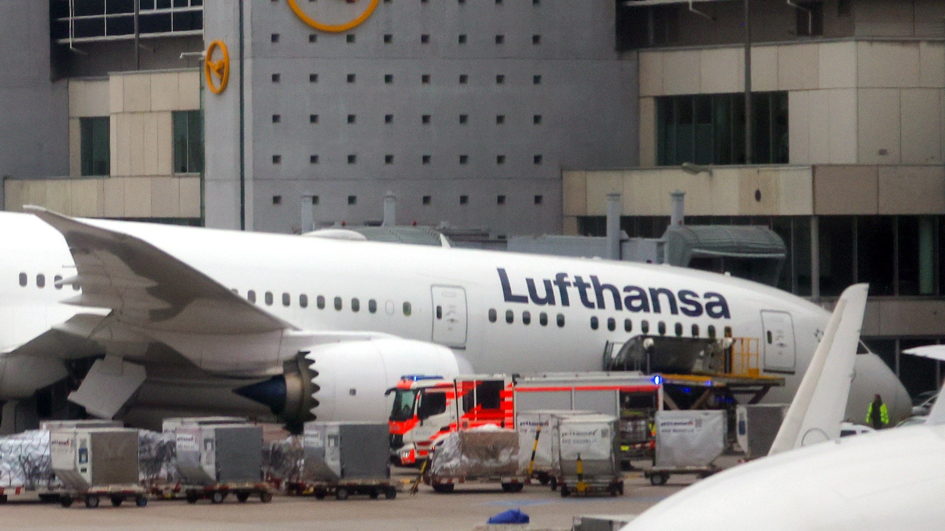 Lufthansa crew injured after plane suffers nose gear collapse