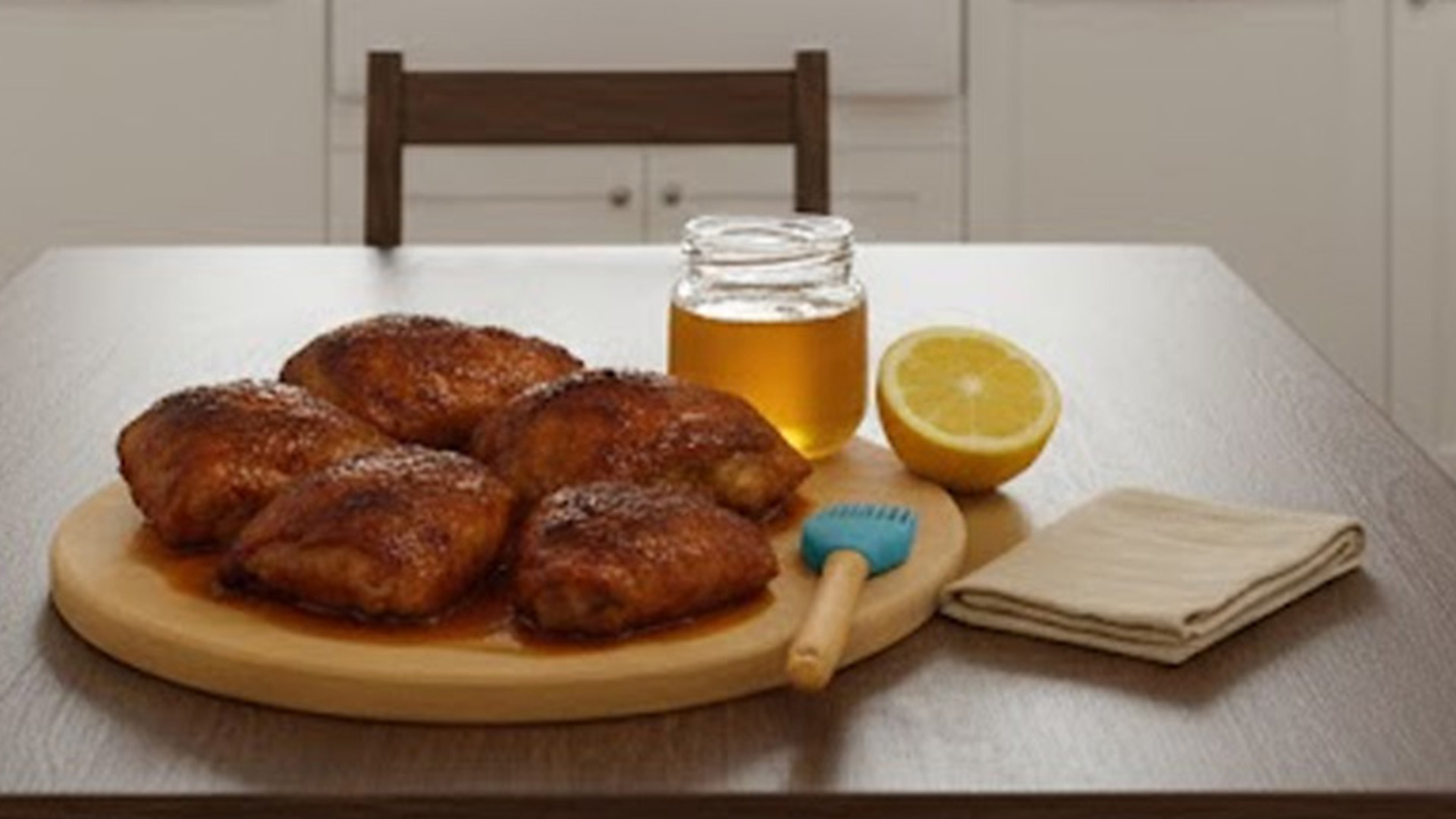 How to make honey lemon glazed chicken thighs