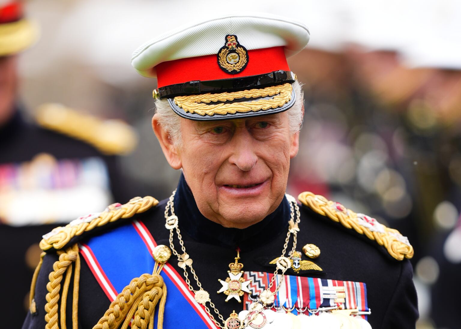 King tells Royal Marines of his 'profound shock' over helicopter tragedy