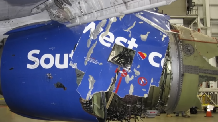 A passenger looked out the window at 32,000 feet - then the engine exploded