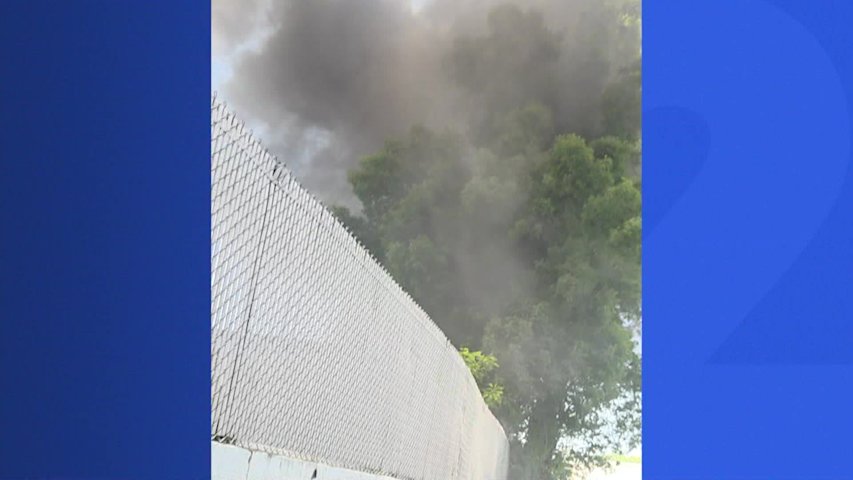 Fire at concrete supply company in North Bellmore