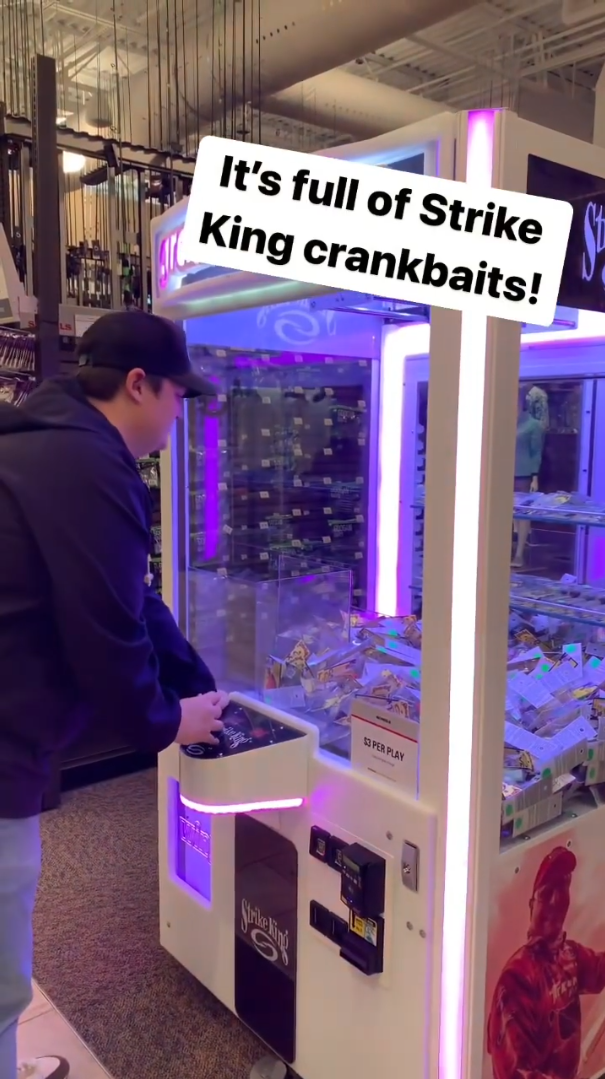 Would you play this fishing lure claw machine?