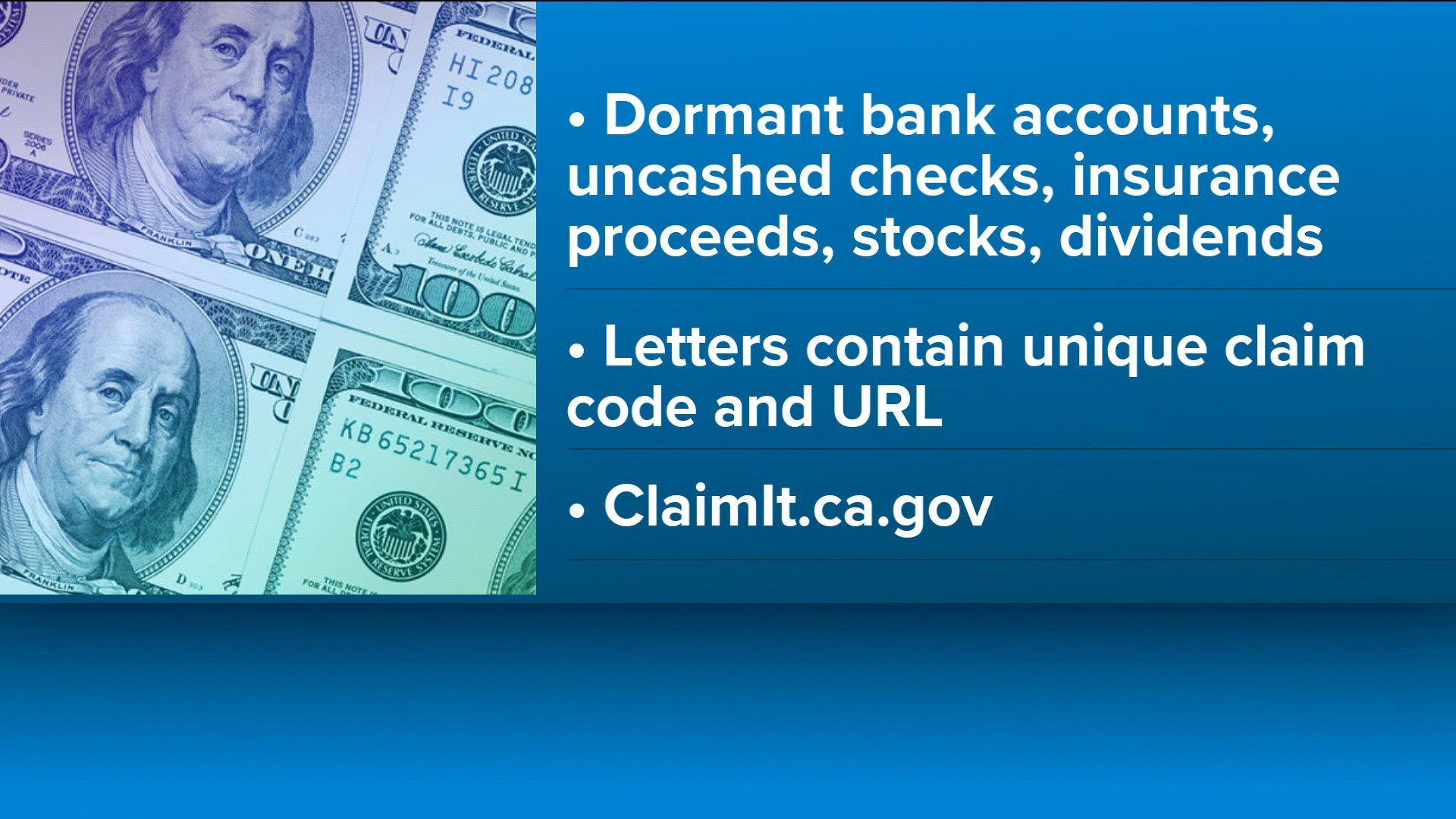 California contacting those with unclaimed property