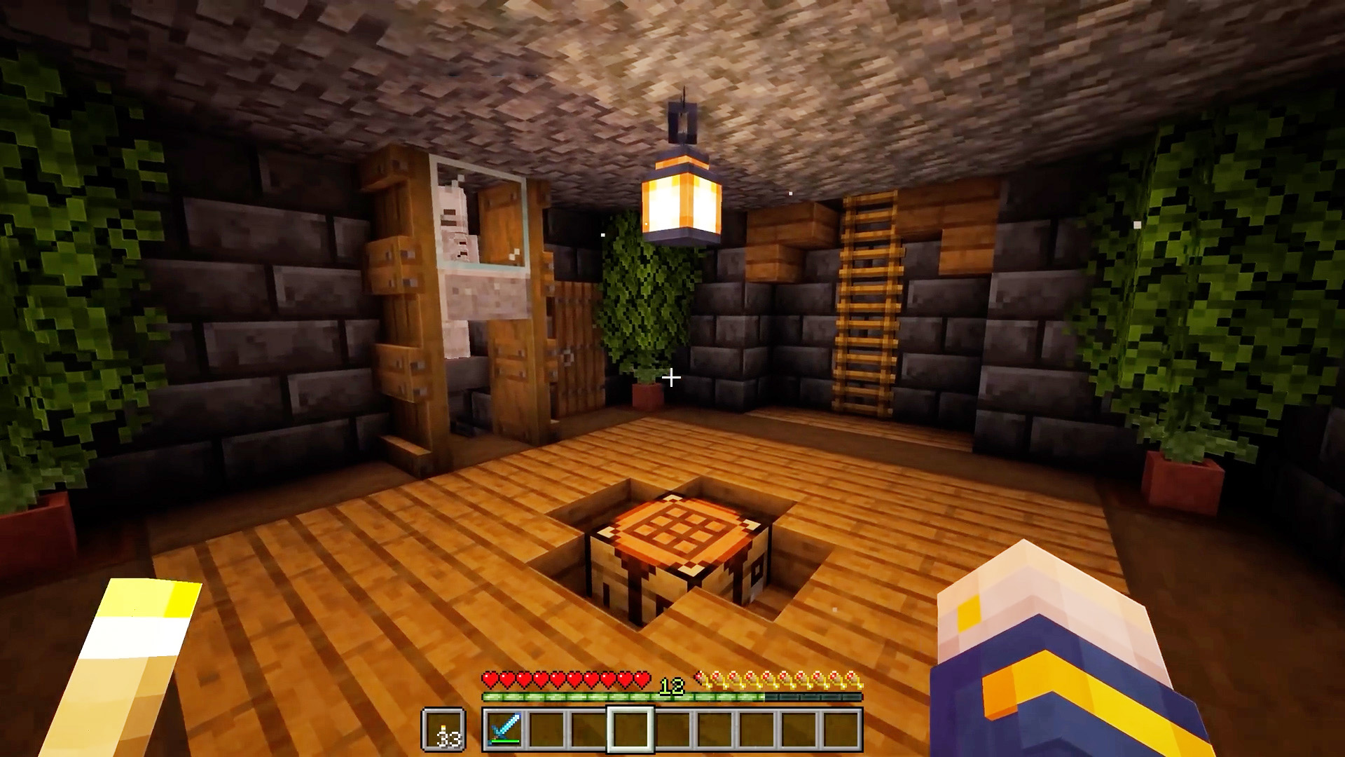 All mob creeper farm with storage and safe access