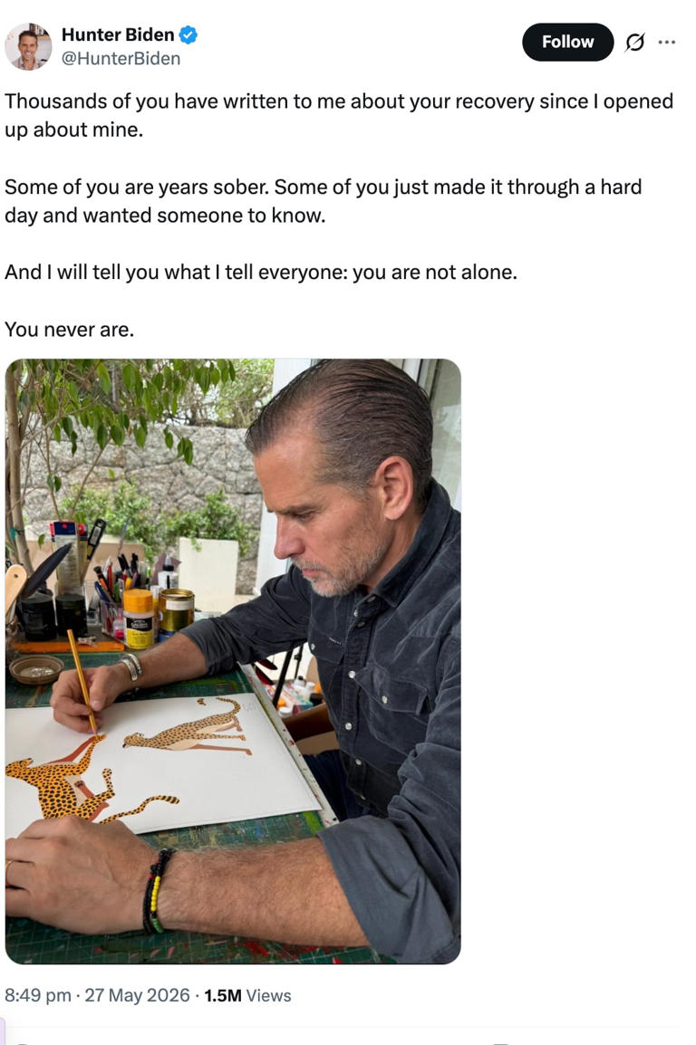 Trump shares edited Hunter Biden image after 2028 question