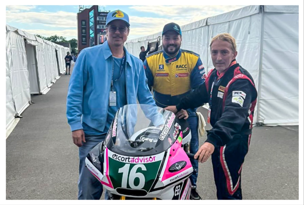 Brad Pitt on set of 'Isle of Man' race movie as production kicks off