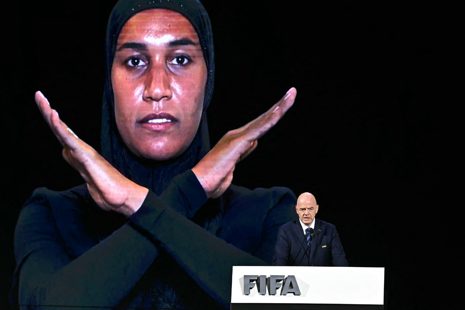 Meaning behind 'X' gesture players can use to stop matches at the World Cup