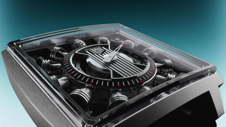 Tag Heuer's wild new Monaco watch has 12 moving pistons instead of hands