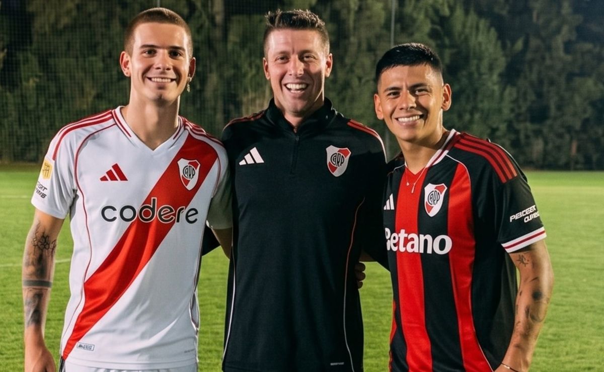 Una foto que ilusiona a todos los hinchas: Mastantuono y Echeverri ...