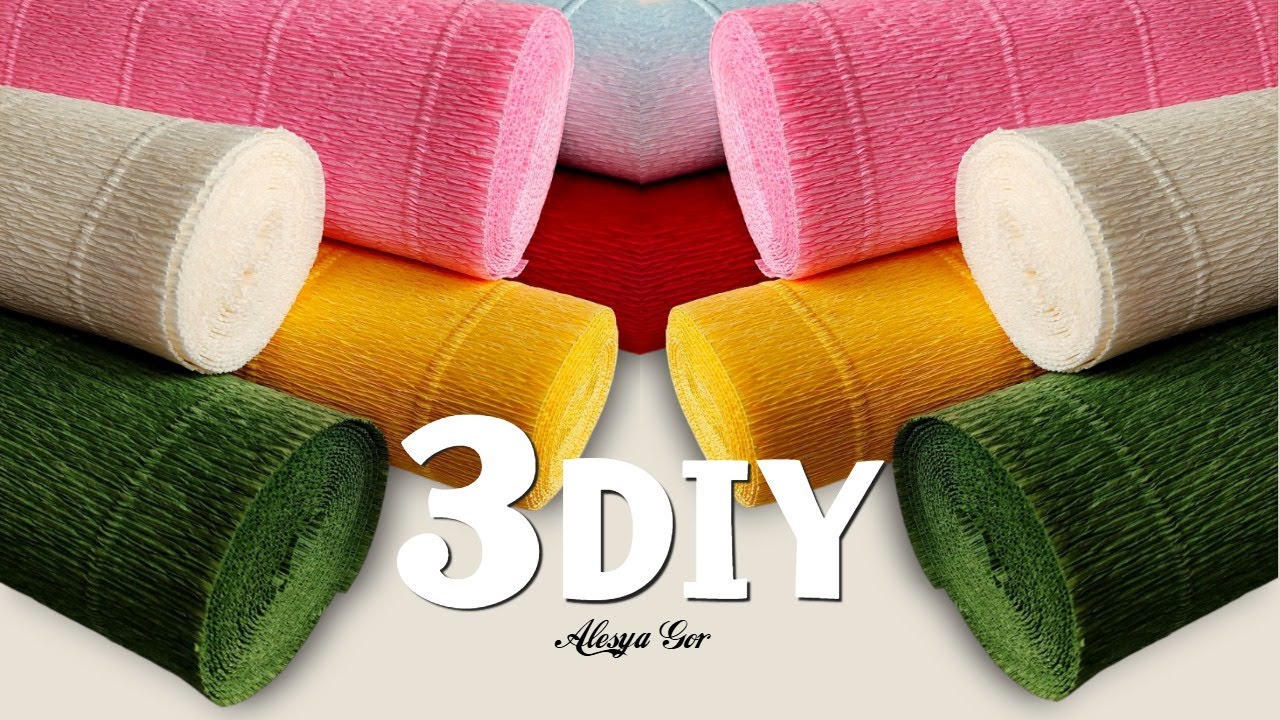 Crepe paper magic 3 ingenious DIY decoration ideas
