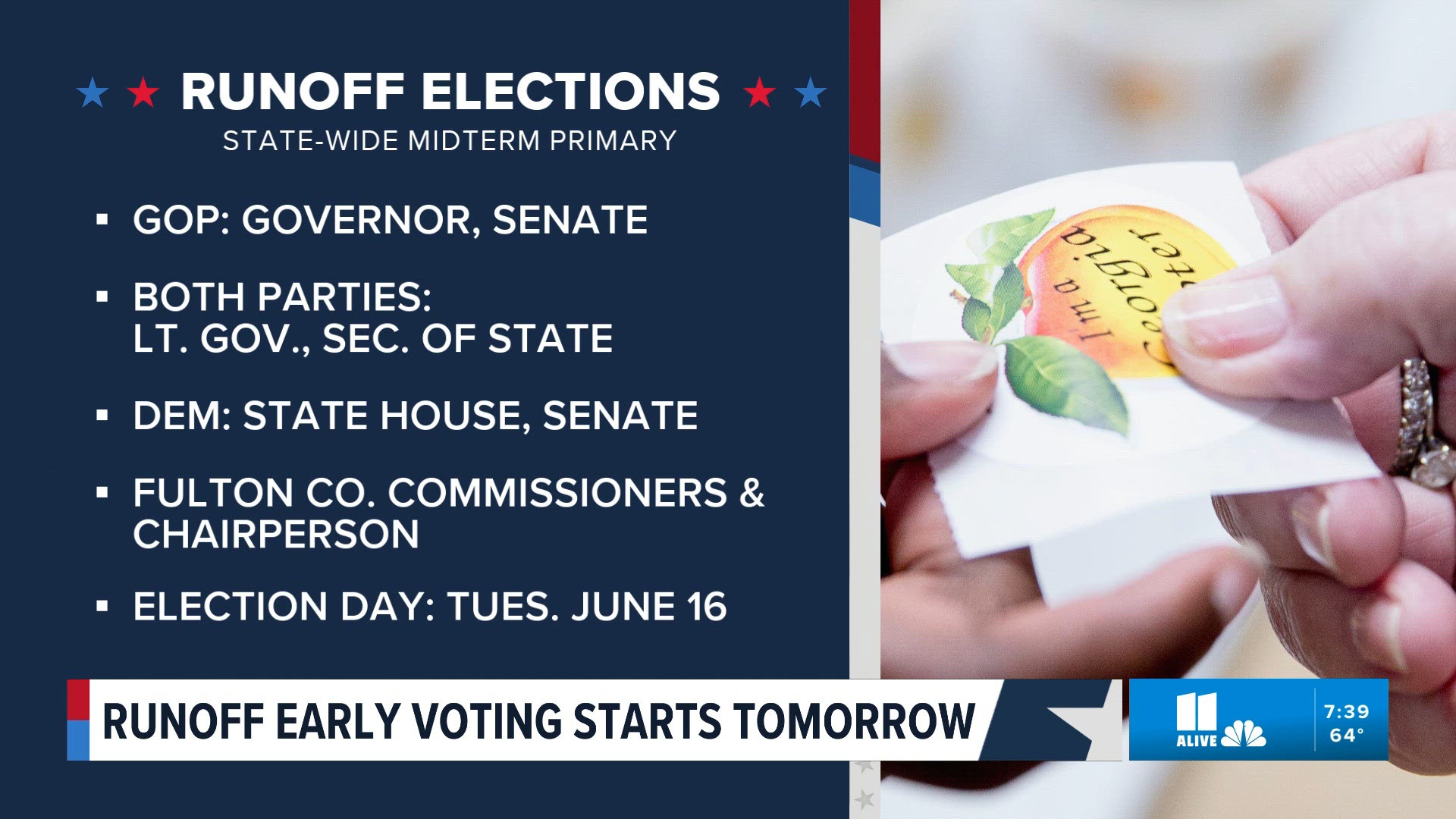Early voting in Georgia primary runoffs begins tomorrow
