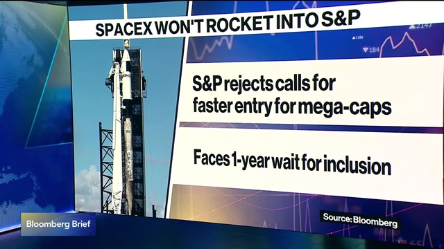S&P denies fast index entry to SpaceX, other mega IPOs