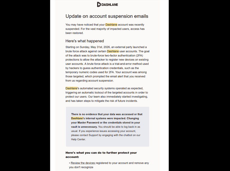 Password manager Dashlane reveals how a hacker stole encrypted vaults