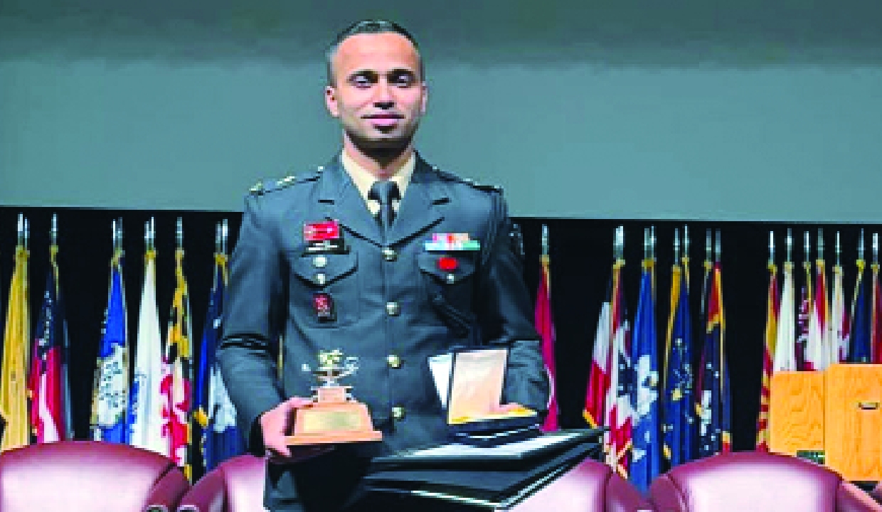 Indian Army major wins two awards at US Army's advanced training course