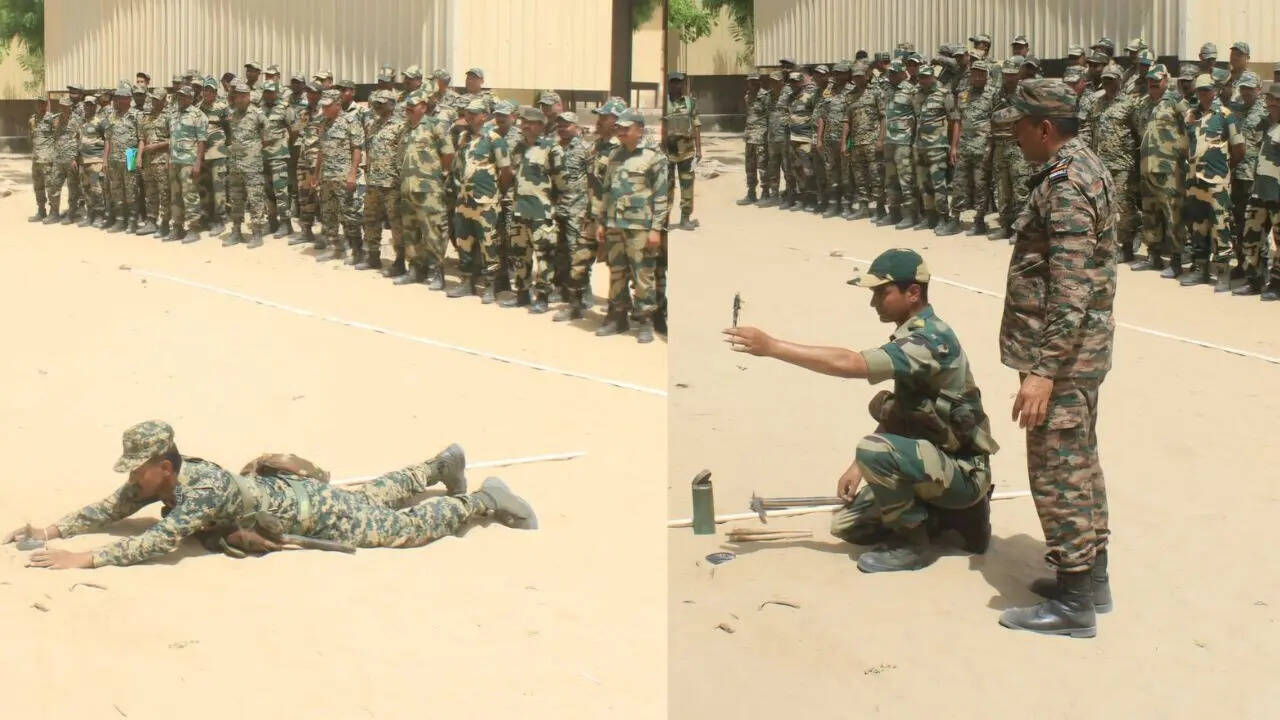 Indian Army and BSF hold joint mine-laying training in Rajasthan